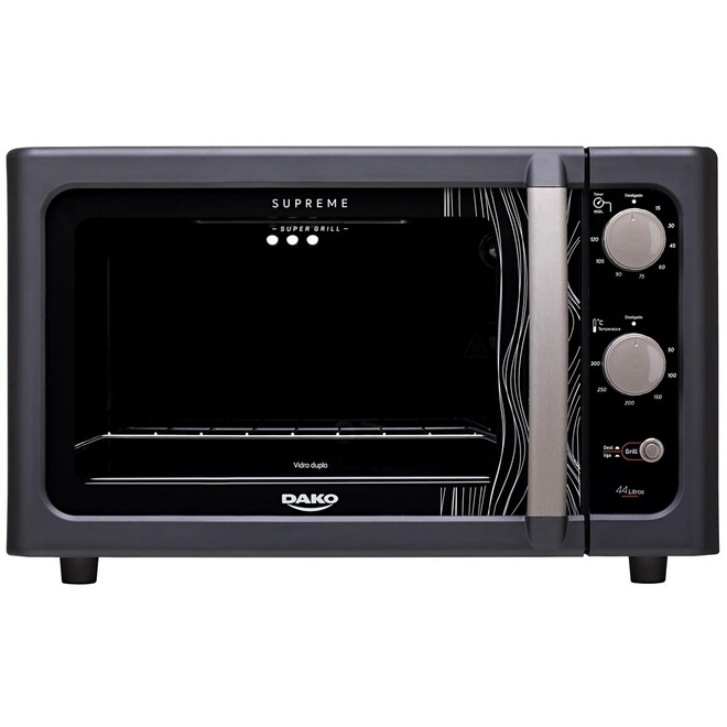 Forno Elétrico Supreme Preto 44 Litros Dako - DAKO