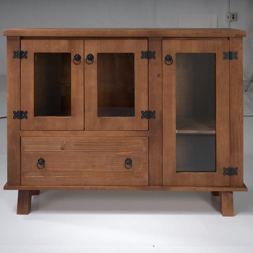 APARADOR RUSTICO DECORINE 1,20 3PT 1GAV - DECORINE