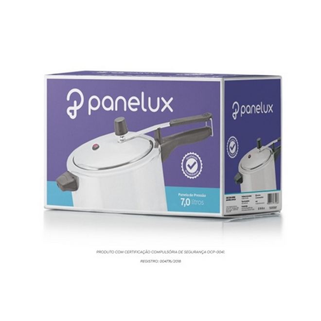 Panela De Pressão 7L Polida Panelux - Panela De Pressão 7L Polida ...
