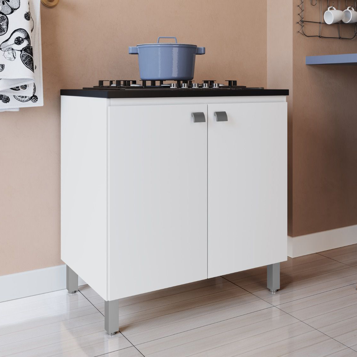 BALCÃO CADORIN TOKIO 0,80 BRANCO STAMPO - CADORIN